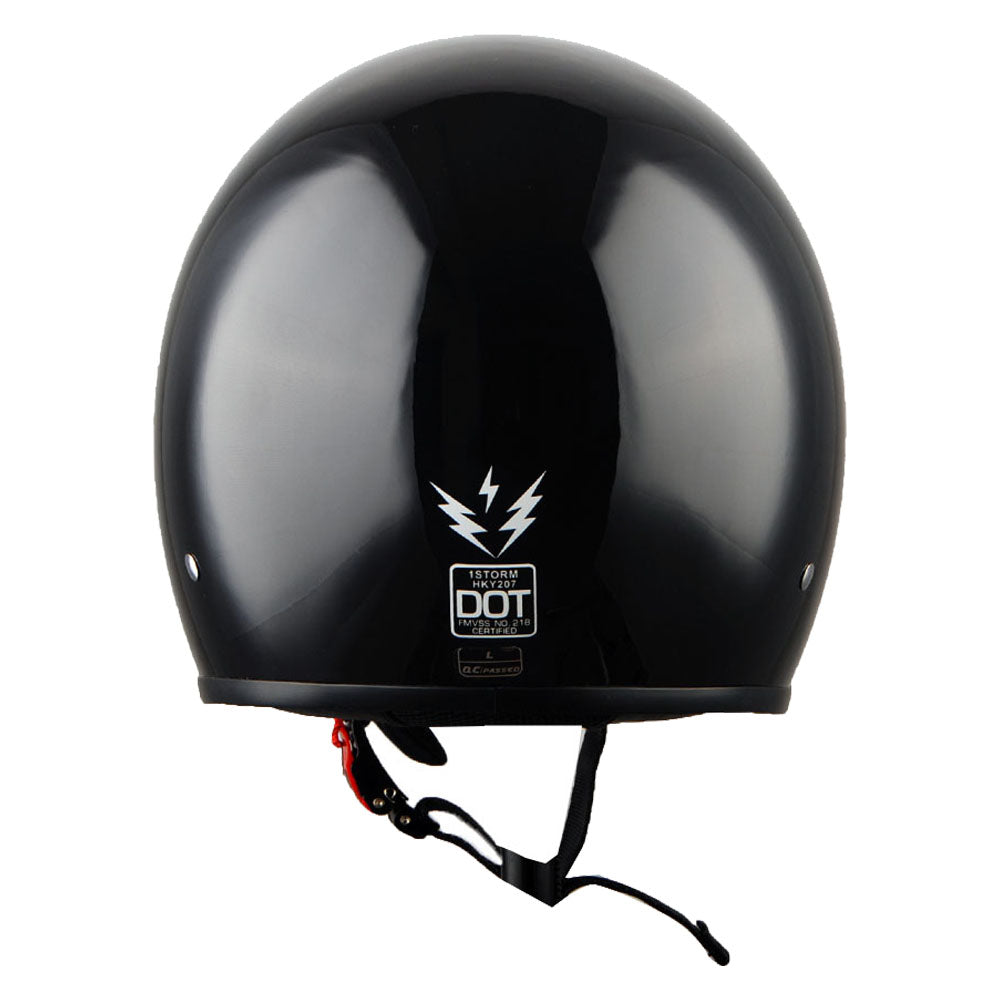 1Storm Motorcycle Open Face Helmet Mopeds Scooter Pilot Half Face Helm ...