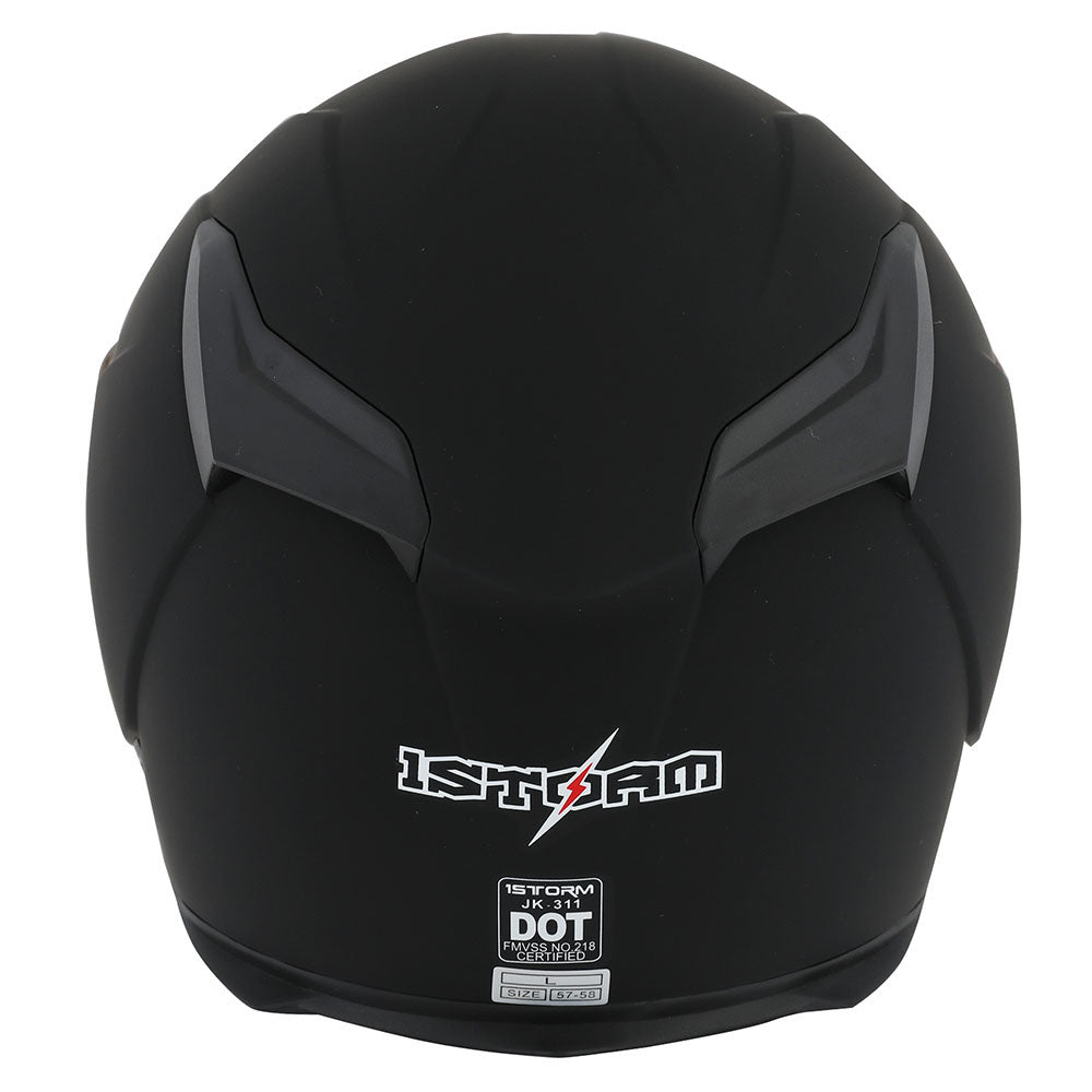 1Storm Motorcycle Full Face Helmet Skull King HJK311 Matt Black + One ...